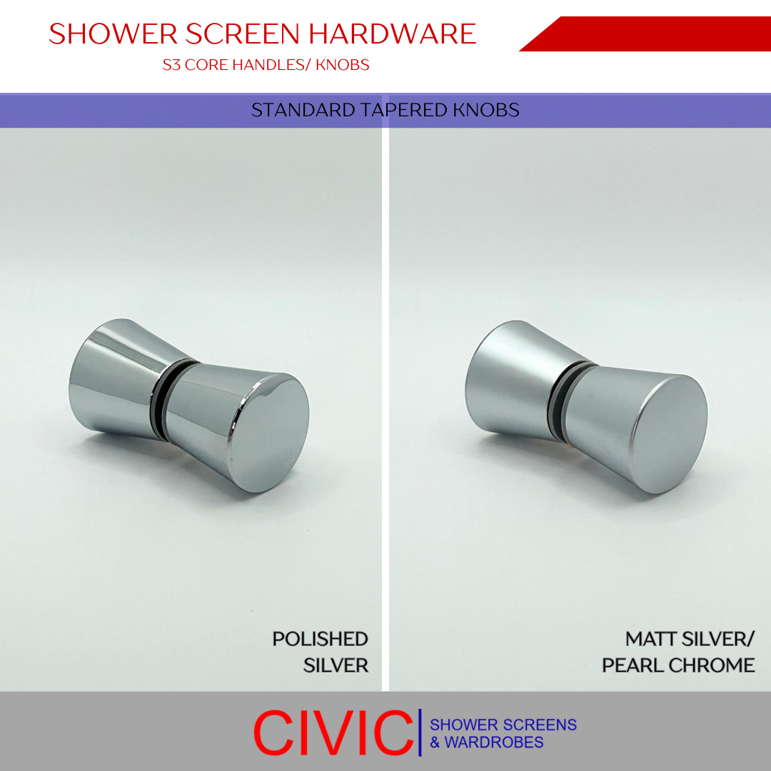 S3 Core: 6mm Semi-Frameless Shower Screen